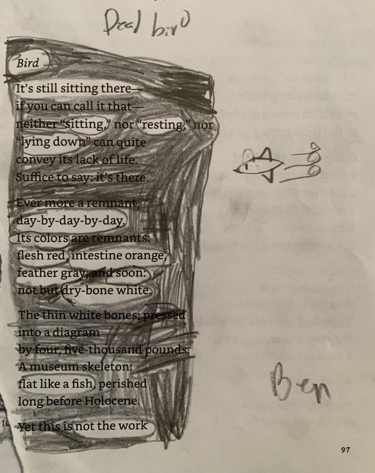 Erasure Poems - The Chicago Poetry Center